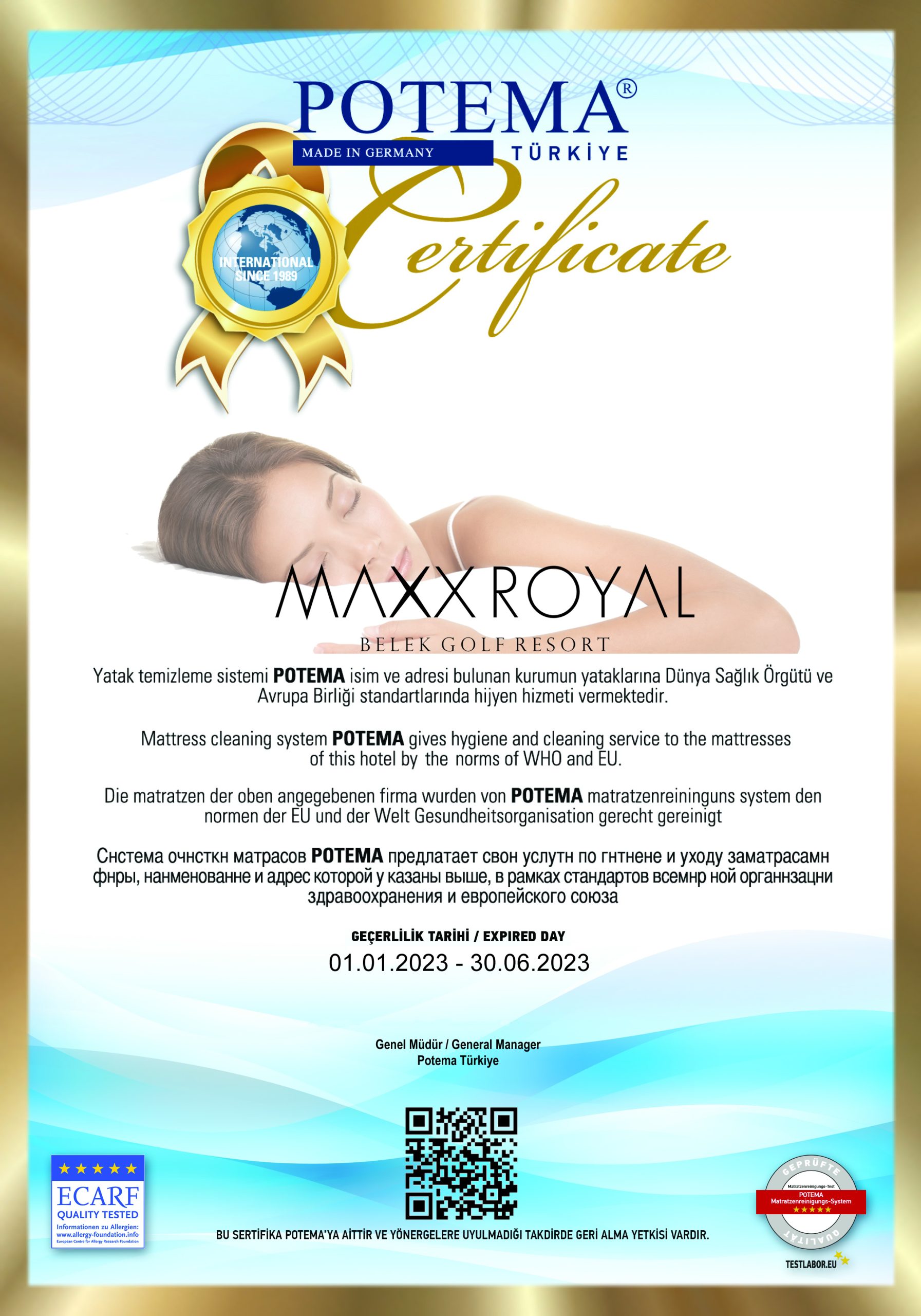 Otel Temizliği ve Sertifika